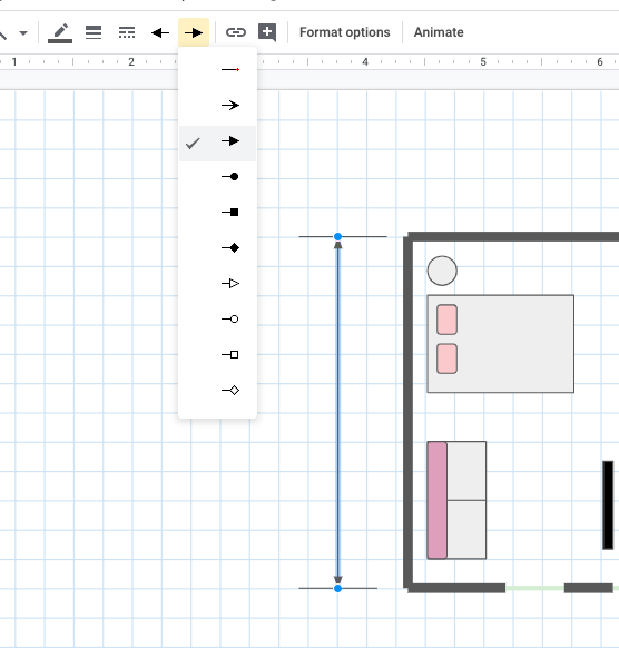 Draft a CAD Drawing using Google Slides